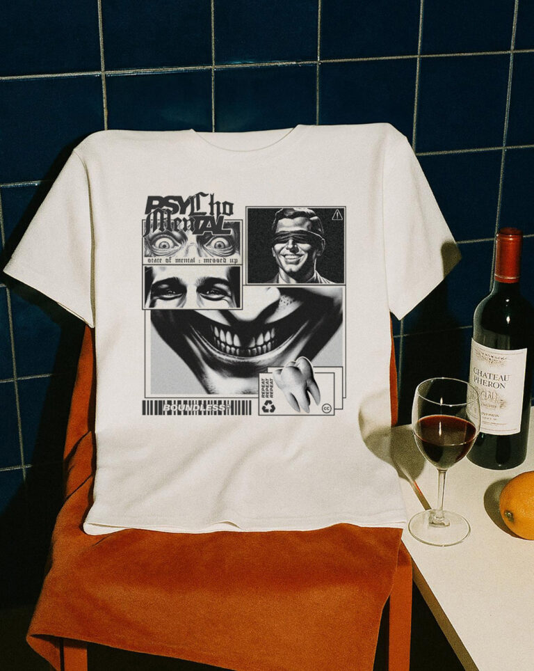 Мъжка тениска Psycho Mental Dtg • KIKI.BG